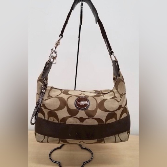 Coach | Bags | Authentic Vintage Coach E94f15197 Brown Signature Hobo Purse | Poshmark